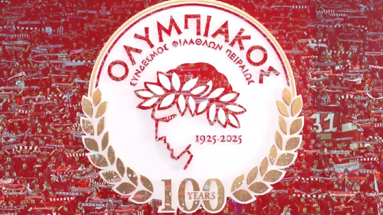 Ολυμπιακός: Το επετειακό έμβλημα για τα 100 χρόνια της ιστορίας του