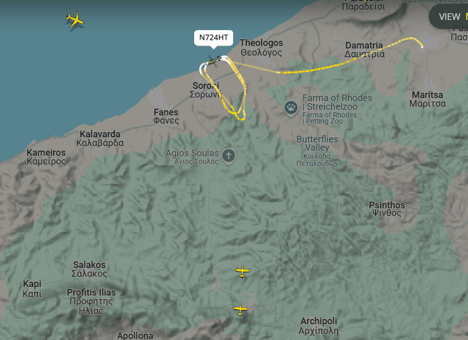 Οριοθετήθηκε η φωτιά στη Ρόδο