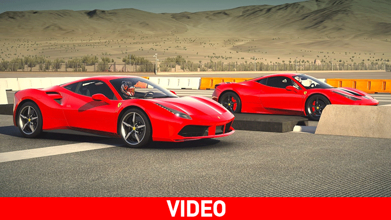 Επική κόντρα μεταξύ Ferrari 488 GTB και 458 Speciale - Zougla