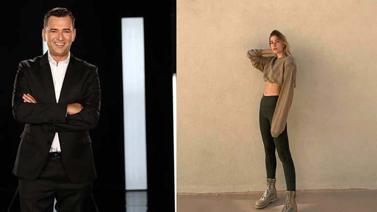 Ο Άγγελος Μπράτης και η Ισμήνη Παπαβλασοπούλου ποζάρουν μαζί στα γυρίσματα του GNTM 4 - Zougla